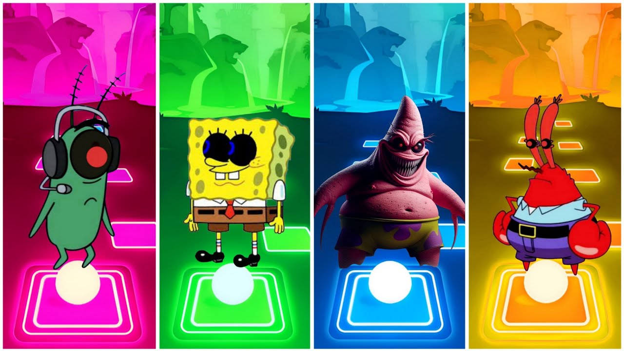 Plankton Exe 🆚 Spongebob Exe 🆚 Patrick Star Exe 🆚 Mr Krabs Exe 🎶 Tiles ...