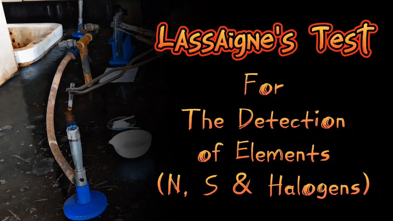Lassaigne's test for the detection of elements By DDD - YouTube