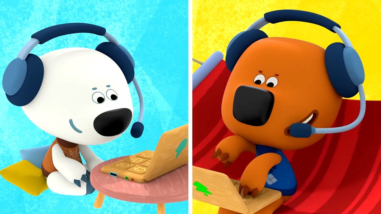 BE-BE-BEARS - Staying Connected - Funny cartoons - YouTube