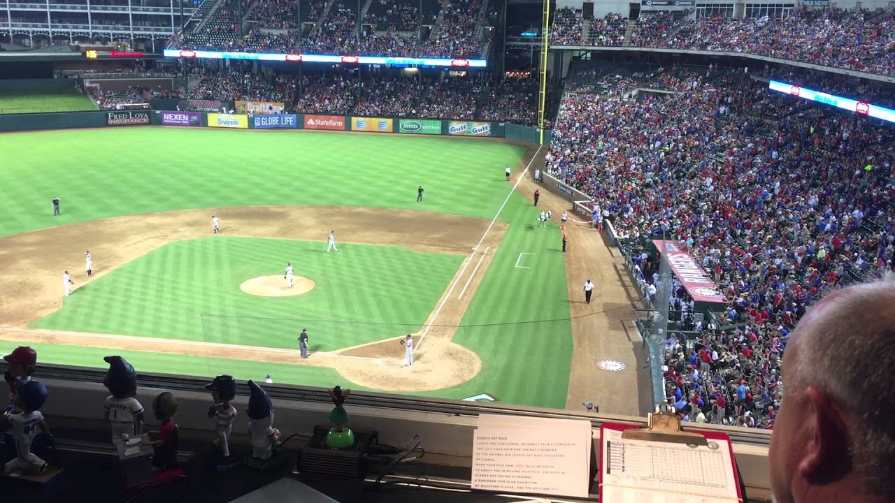 Texas Rangers Globe Life Park Chuck Morgan Public Address Announcer ...