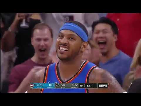 Carmelo Anthony Foot Was On The Line During Potential Game Tying Three
