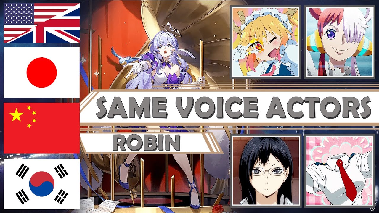 Honkai: Star Rail - Robin ALL Language Voice Actors, Same Anime & Game ...
