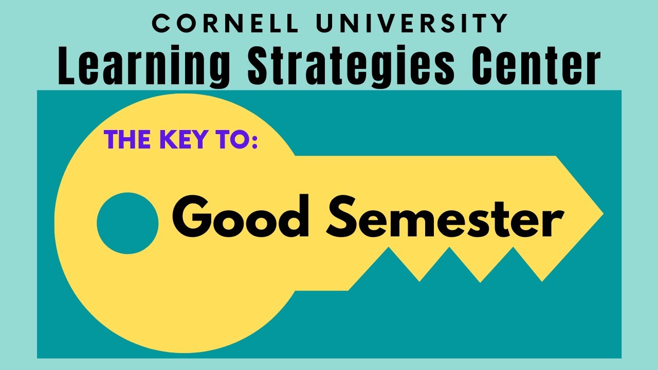Study skills - The Key to a Good Semester–The Big Picture - YouTube