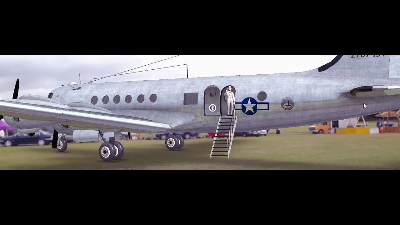 President Harry Truman's Sacred Cow at RAF Harrowbeer - YouTube