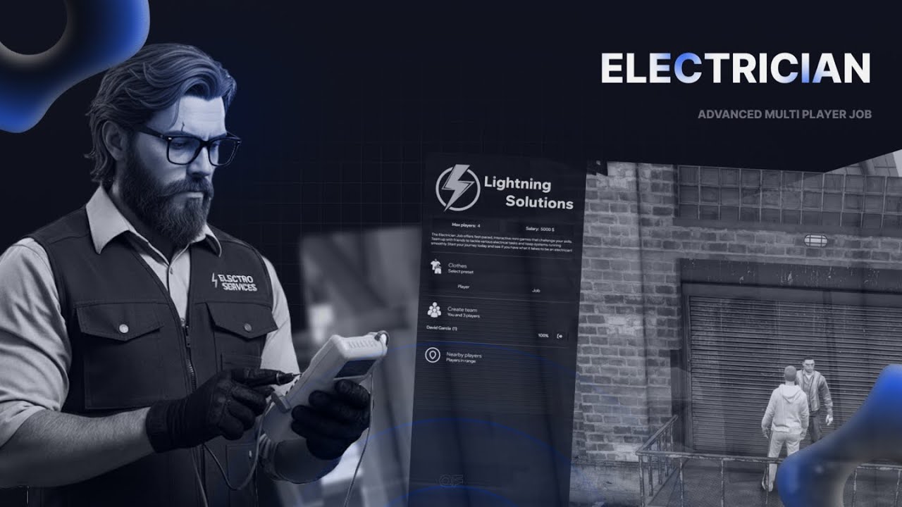Electrician Multiplayer Job | FiveM Script | [ESX/QBOX/QB] - YouTube