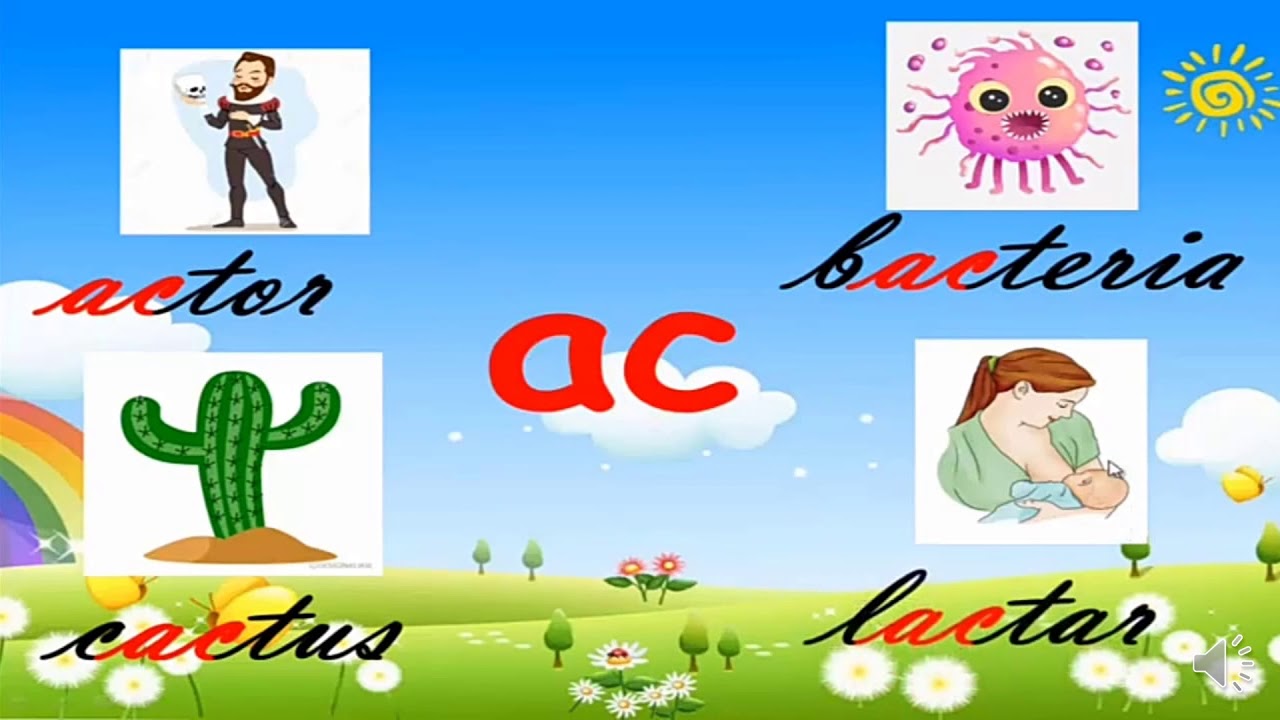 silabas ac, ec, ic, oc, uc - YouTube