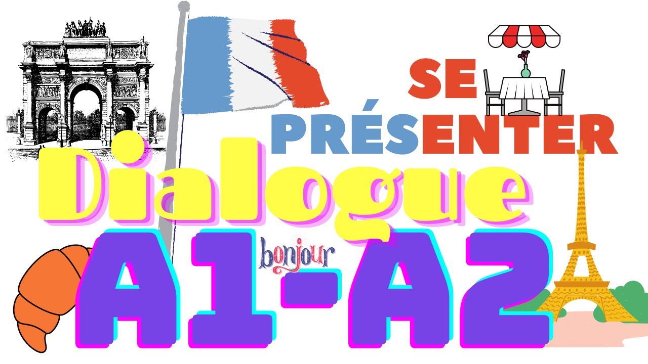 Se présenter - To present oneself- Français dialogue A1 - YouTube