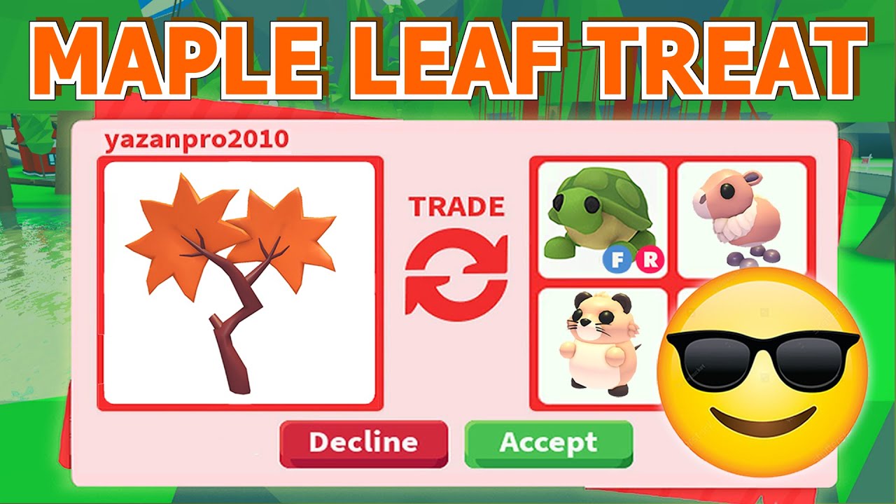 BIG WIN 🔥 I TRADED *NEW* MAPLE LEAF TREAT 🍁🤩 IN THE NEW ADOPT ME UODATE ...
