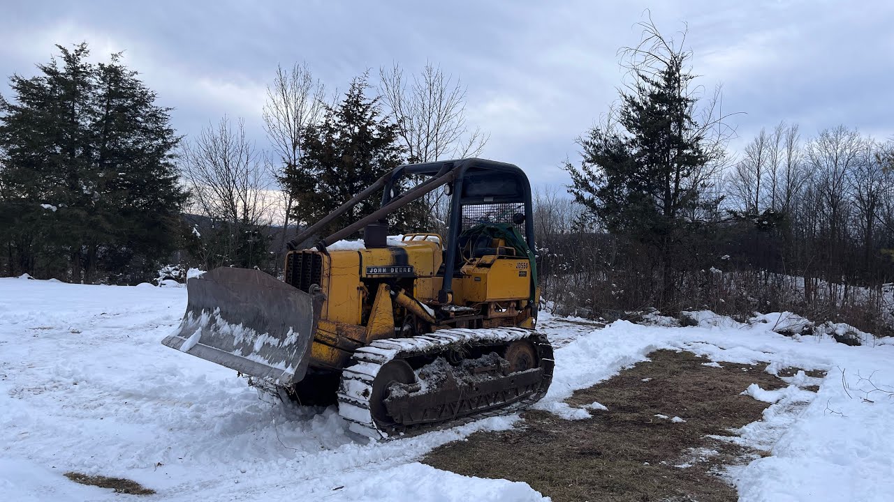 Bulldozer Tree removal and home logging. - YouTube