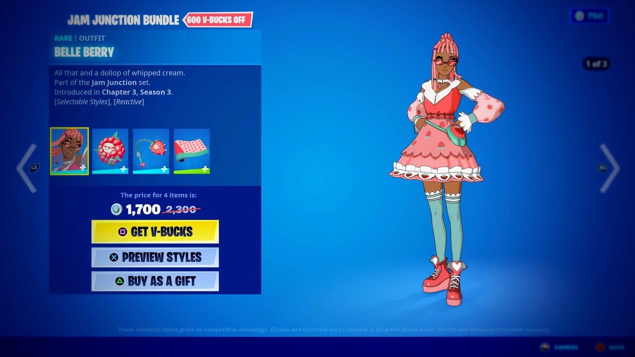 NEW BELLE BERRY SKIN IS HERE! | Fortnite Item Shop Update! - YouTube