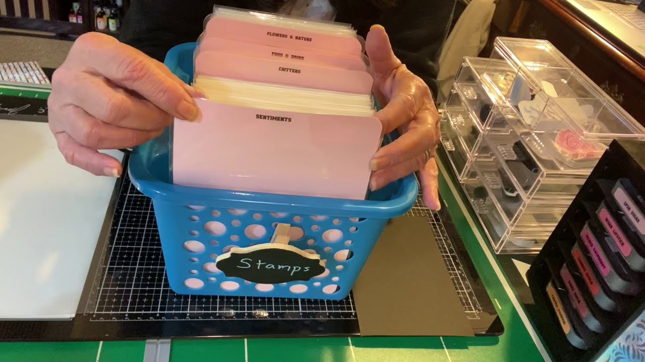 Craft Room Organization - Stamp Storage - YouTube