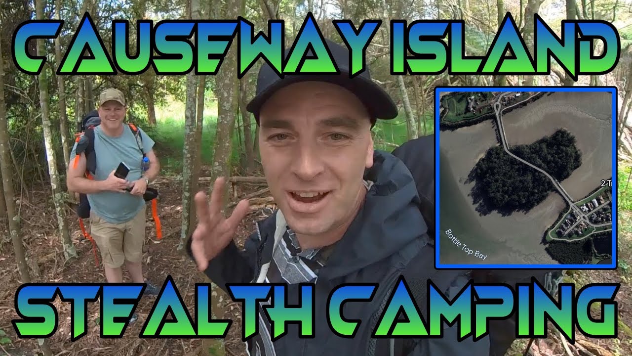 Causeway Island Stealth Camping | Hammock & Bivi | The Camping Kiwi ...