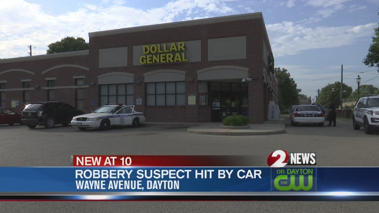 Robbery suspect hit by car - YouTube