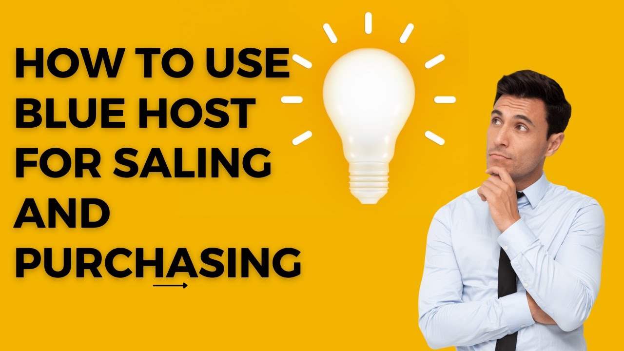 How To use BLUE HOST For Saling And Purchasing - YouTube