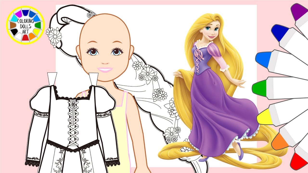 Rapunzel Dress up for hair style - YouTube