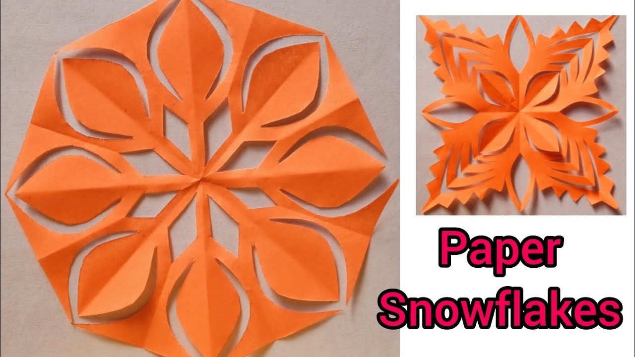 Paper Snowflakes | How to cut Snowflakes out of paper | DIY christmas ...