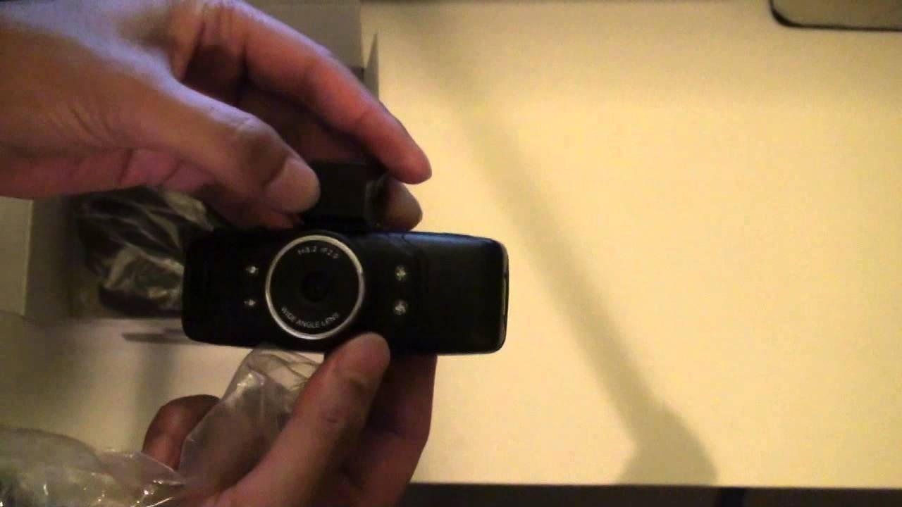 GS5000 in-car DVR with GPS unboxing - YouTube