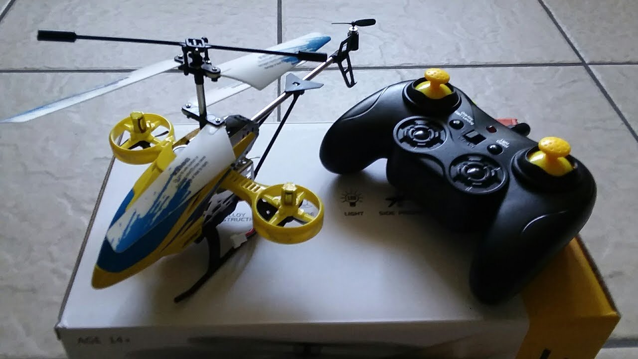 $30 JJRC DUSK 4 Channel Helicopter Indoor Test Flight - YouTube