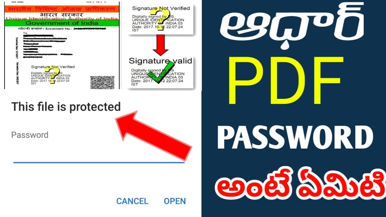 How To Aadhar Pdf File Password In Telugu Aadhar Pdf File Password How To Aadhar Pdf File Password In Telugu Aadhar Pdf File Password