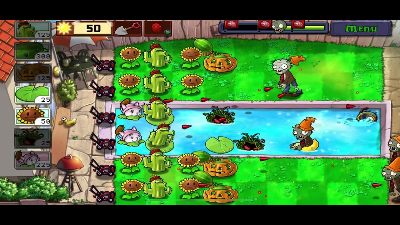 PvZ Adventure 2 Pool 3 - YouTube