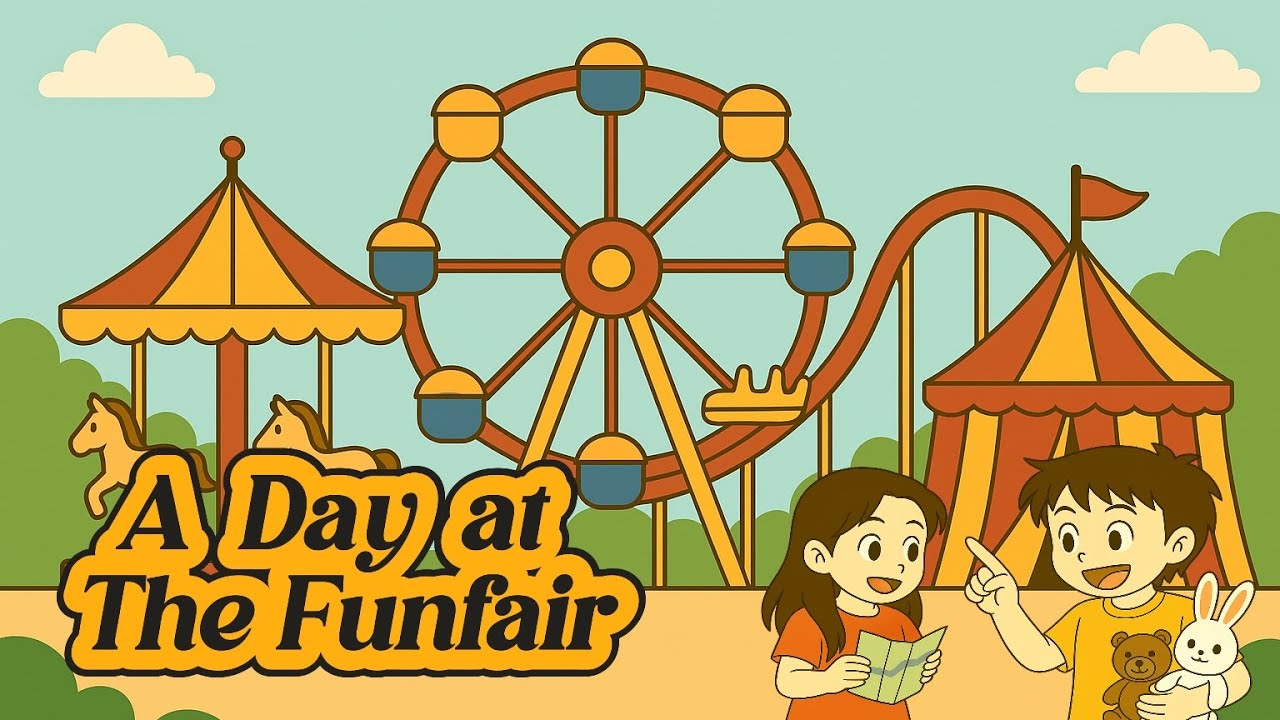Fun with Grammar in Story (Plural noun) | A Day at the Funfair - YouTube