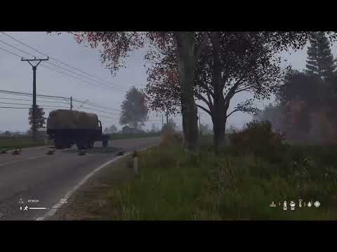 dayz official sever setting up a road block - YouTube