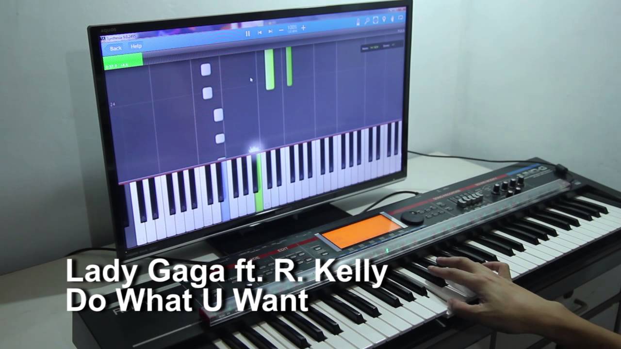 Learning to play Do What U Want by Lady Gaga ft R Kelly on the piano ...