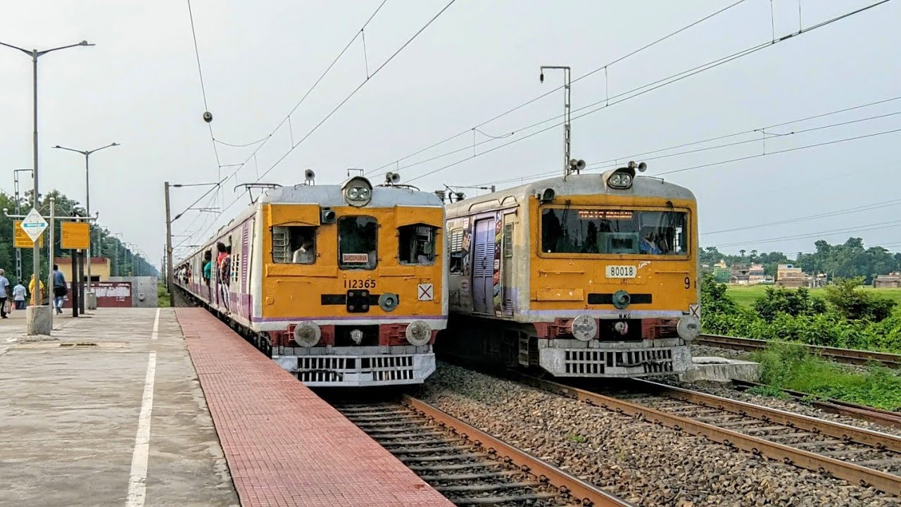 Never seen before | Dankuni local VS Patna Jan Shatabdi exp VS ...