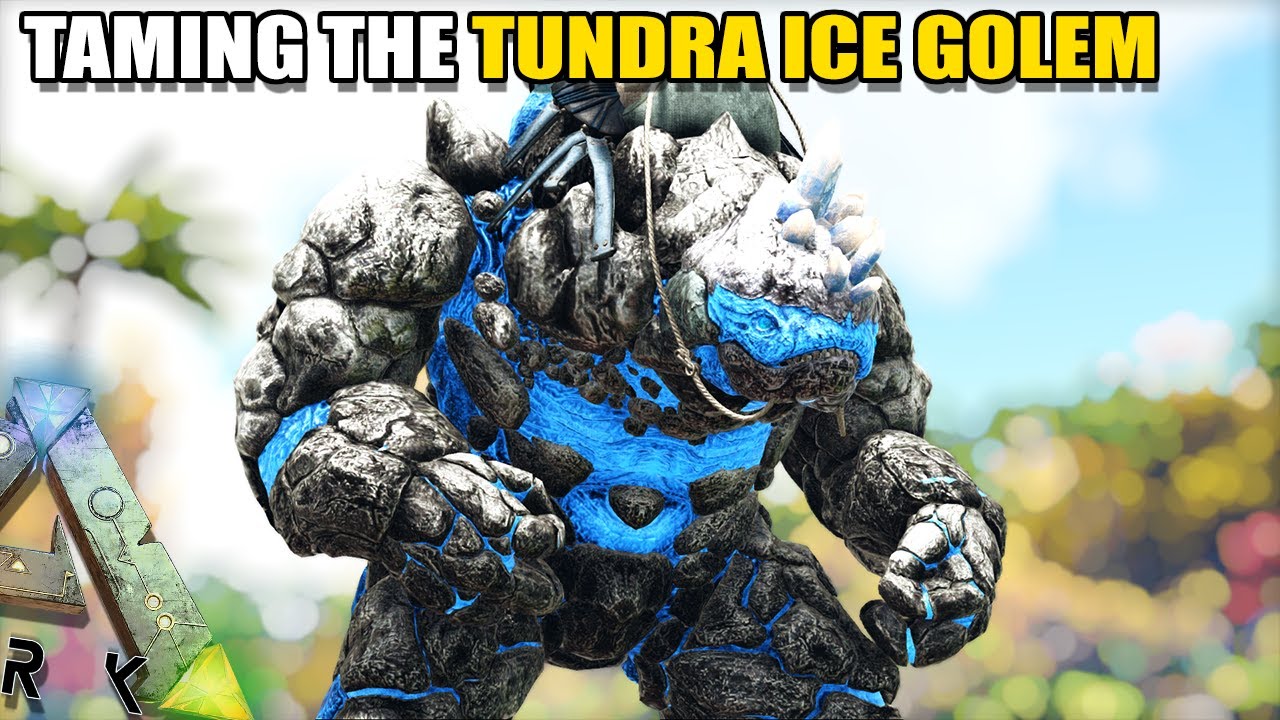 WE TAME AN ICE GOLEM !! | TRIBE WARS | ARK SURVIVAL EVOLVED S2 EP7 ...