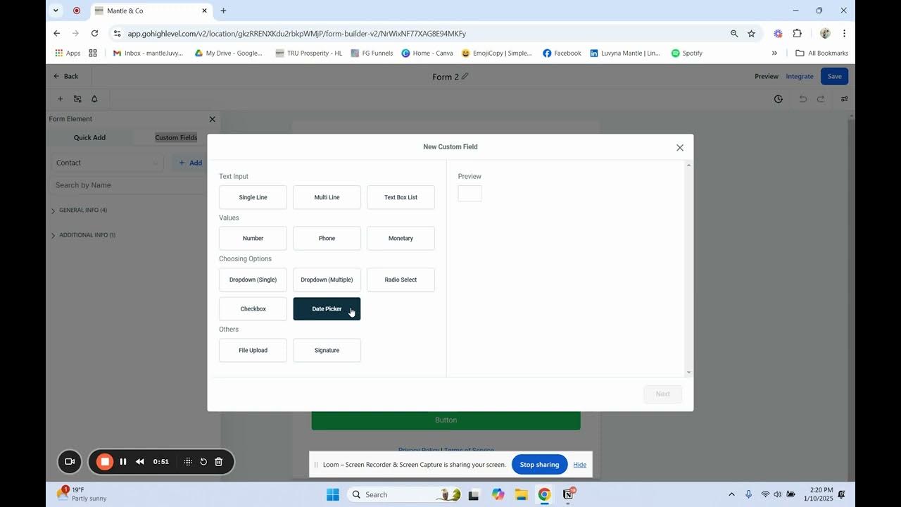 Adding Custom Questions to Go HighLevel Forms *Custom Fields - YouTube