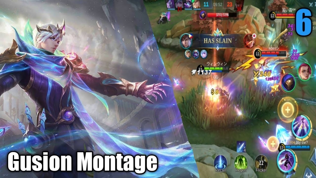 Gusion Soul Revelation Skin | Gusion Montage • 6 | Mobile Legends: Bang ...