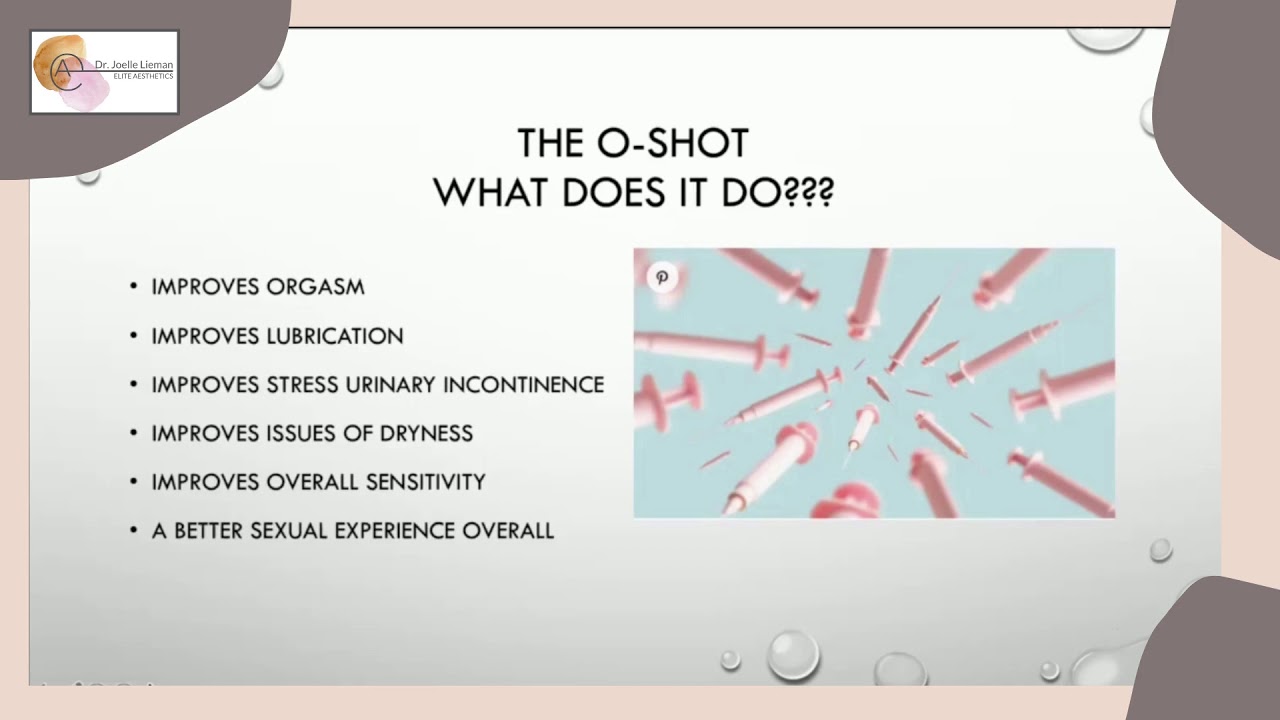 THE O SHOT! BETTER SEX, BETTER LIFE!Dr Lieman explains the Oshot. See ...