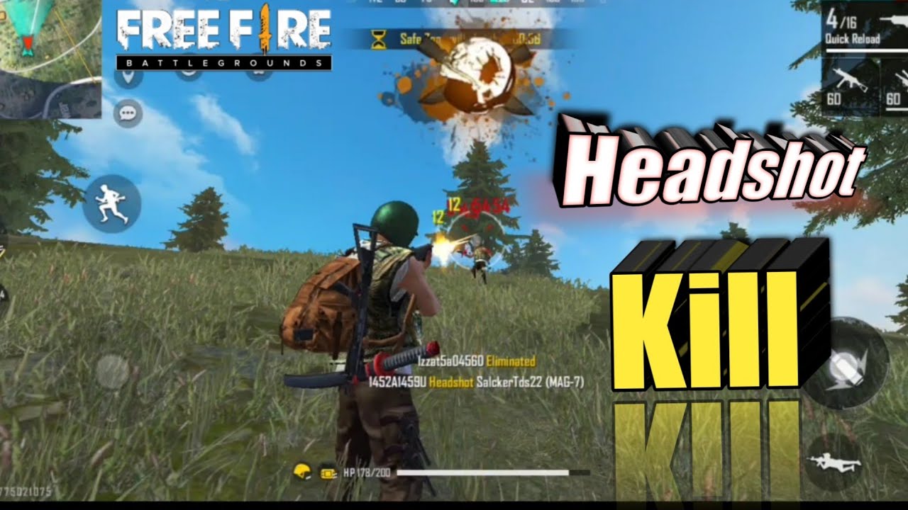 HEADSHOT KILL GAMEPLAY GAREENA FREE FIRE #201 #FREE FIRE #GAME - YouTube