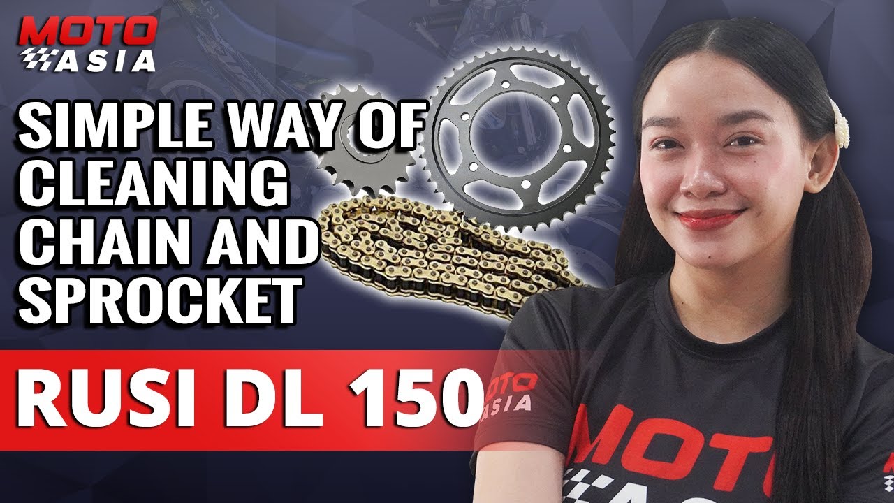 Simple Way of Cleaning Chain and Sprocket on Rusi DL 150 | Step by Step ...