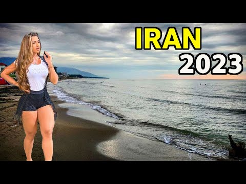 IRAN Today 2023 Vlog. Walk With Me in North Iran. Motel Qu Beach At night. شمال ایران ولاگ