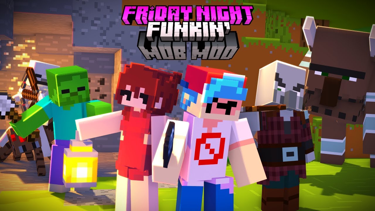 O MELHOR MOD DE MINECRAFT NO FNF! Friday Night Funkin' Vs Minecraft ...