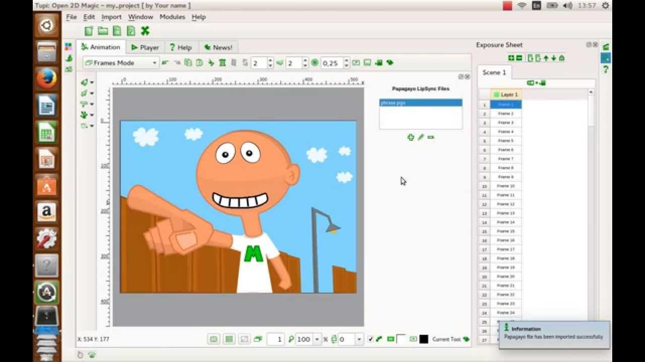 TupiTube Desk : Papagayo lip-sync support - YouTube