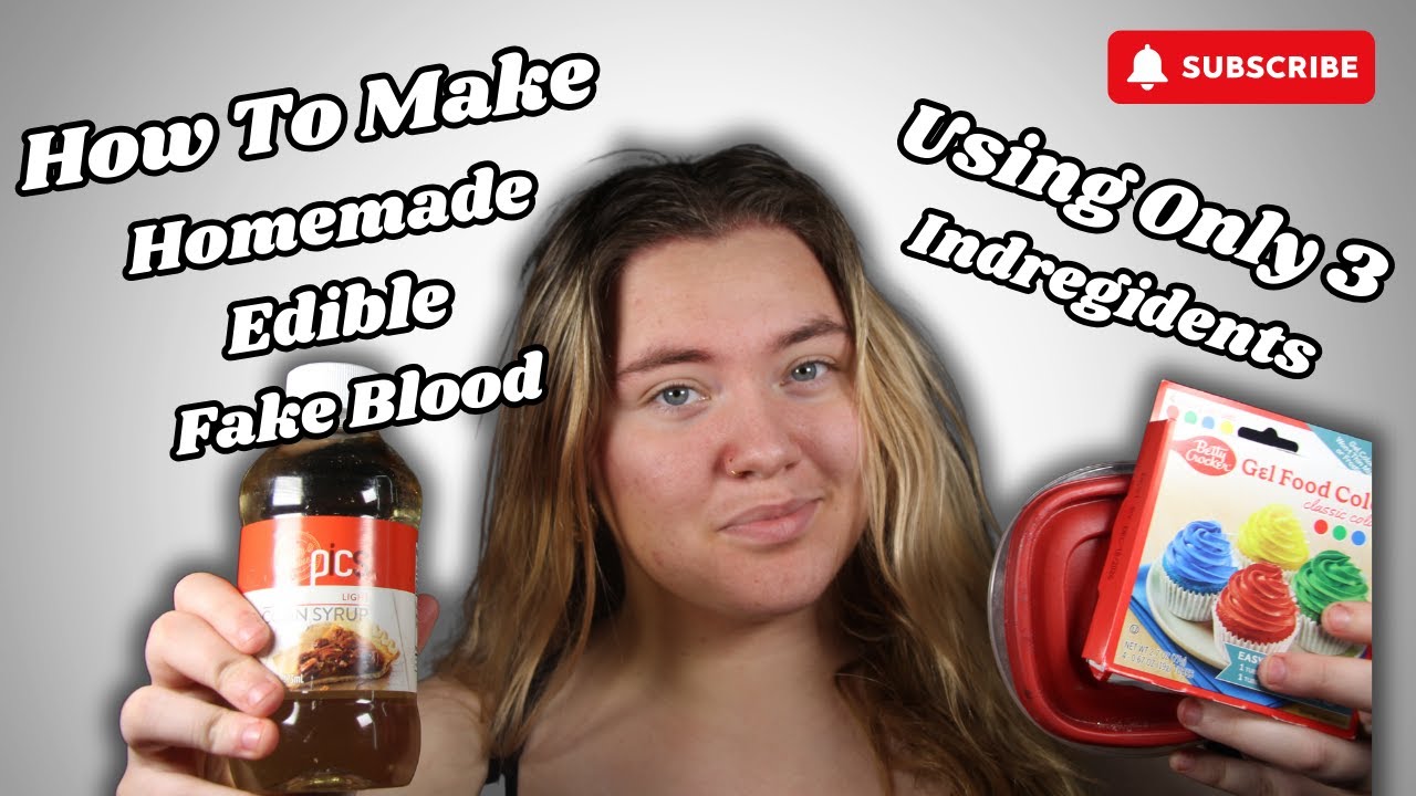 Only 3 Ingredients | How To Make Homemade Edible Fake Blood - YouTube