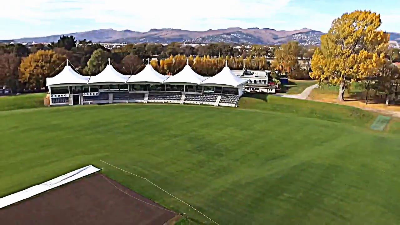 Drone footage Christchurch Hagley oval - YouTube