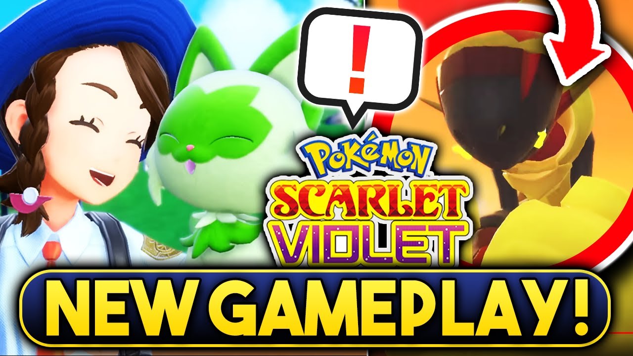 NEW POKEMON SCARLET & VIOLET GAMEPLAY! STARTER SELECTION SCREEN & MORE ...