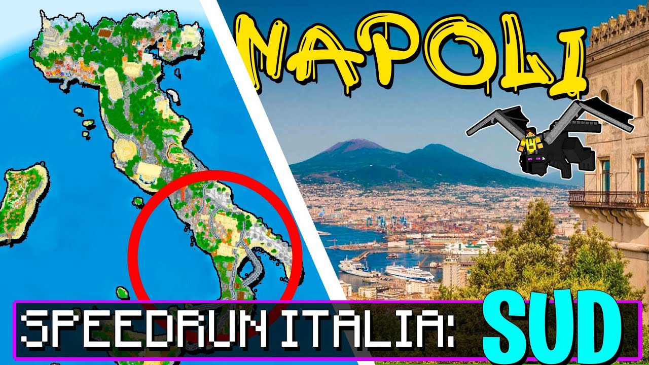 MINECRAFT SPEEDRUN NELLA MAPPA DELL'ITALIA [SUD] #3 - YouTube