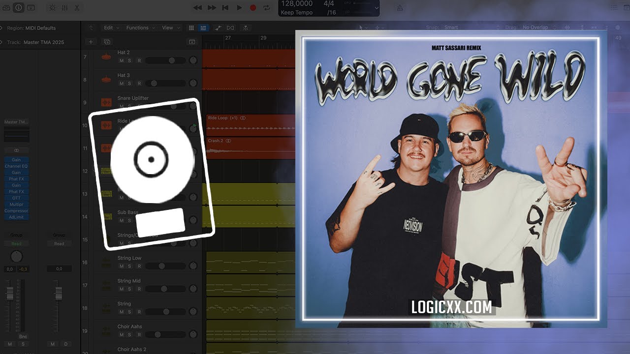 Robin Schulz & Cyril - World Gone Wild (Matt Sassari Remix) feat. Sam Martin (Logic Pro Remake ...