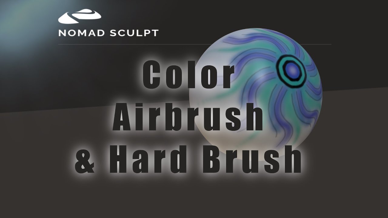 Nomad Sculpt - Color - paint with a really hard brush or with a soft ...