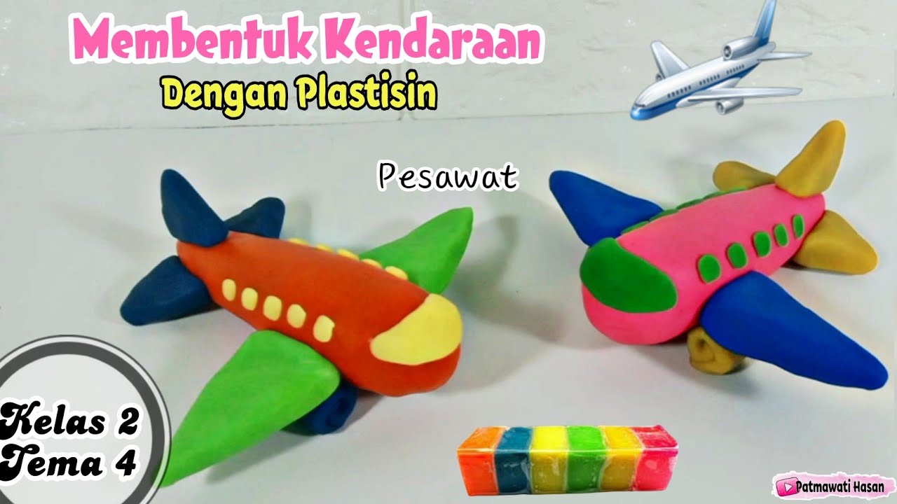 Cara Membentuk Kendaraan Dengan Plastisin || Membuat Pesawat Dari ...