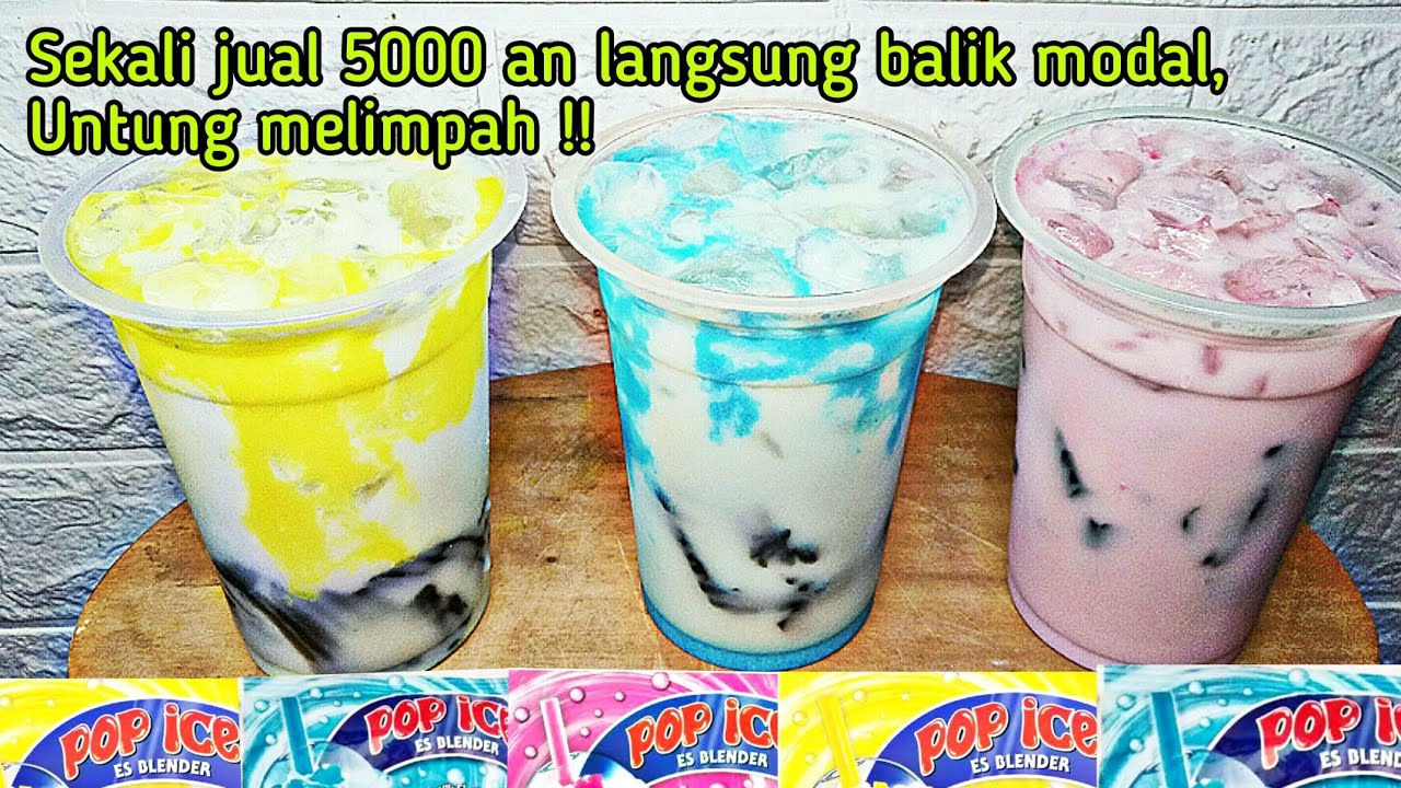 CUMA JUALAN MINUMAN INI UNTUNGNYA BIKIN MELONGO!!! "ES POP ICE CINCAU ...