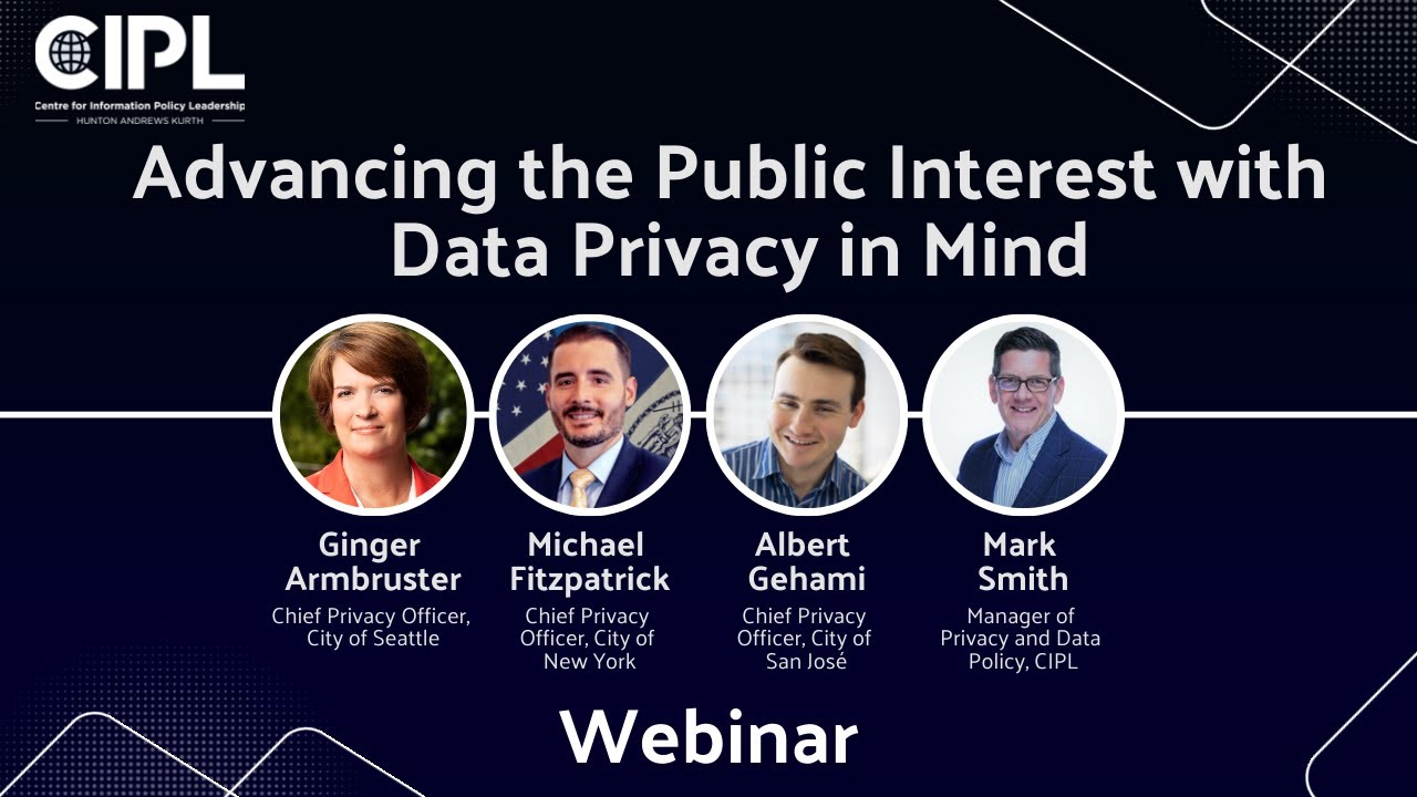 Advancing the Public Interest with Data Privacy in Mind - Webinar - YouTube