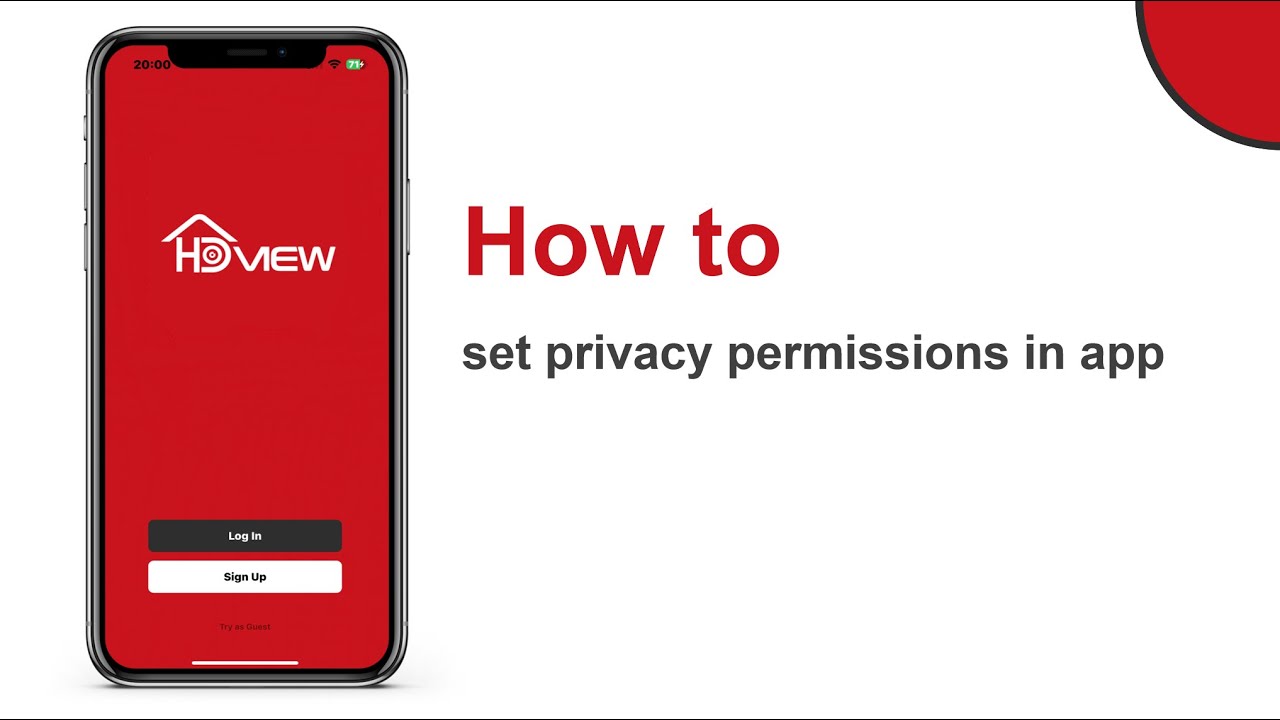 How to set privacy permissions in HDVIEW app - YouTube