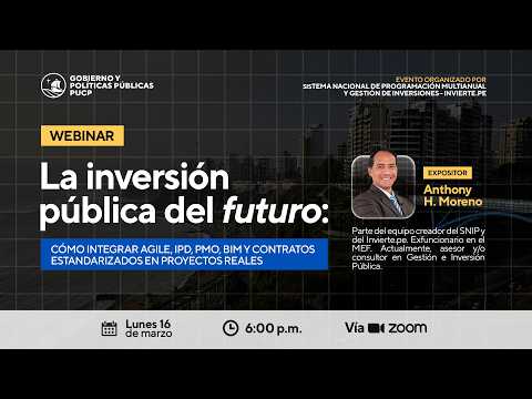 La inversión pública del futuro: AGILE, IPD, PMO, BIM y contratos estandarizados en proyectos reales