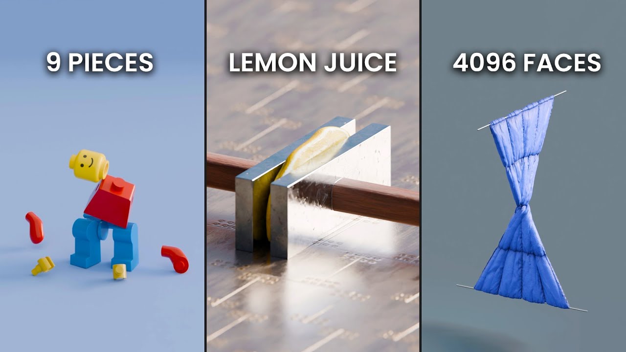 Exciting Blender Physics Showcase | Cloth simulation, Rigid Body and ...