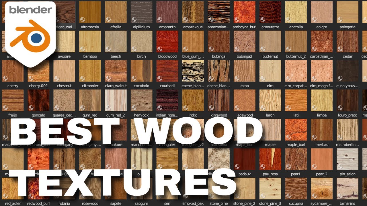 AWESOME Real Wood Texture set for Blender - YouTube